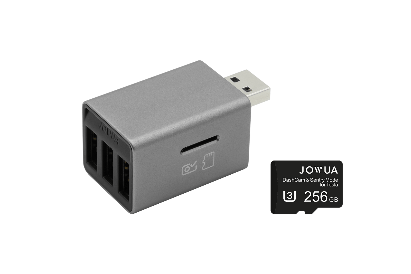 Tesla USB Hub & DashCam Reader | More Ports, Less Hassle - JOWUA